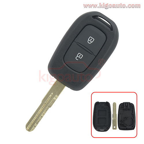 2 Button Remote Key shell For 2016 2017 Renault Duster Sandero Kwid,Renault