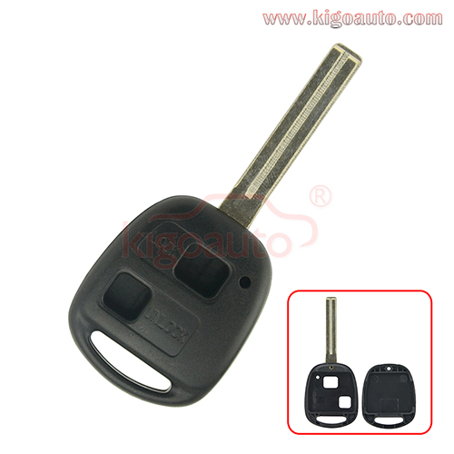 Remote key shell 2 button TOY48 long blade for Lexus ES300 LX470 SC300 ...