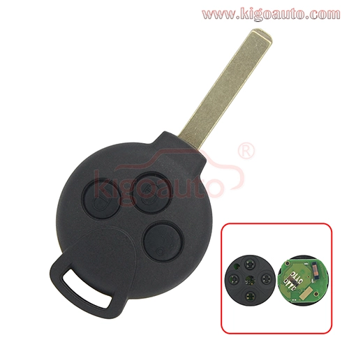 2006 2007 2008 Fortwo 3button 434Mhz remote key for Mercedes Benz Smart