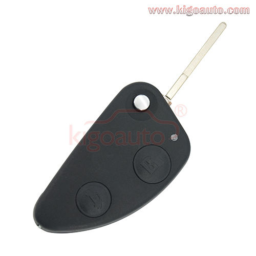 Remote key shell 2 button for Alfa Romeo 147 156 GT JTD TS flip remote ...