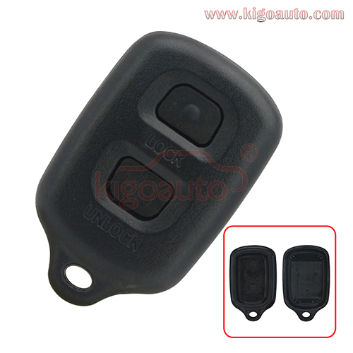 Remote fob case 2 button for Toyota Avensis Corolla Rav4 Yaris MR2,Toyota
