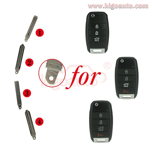 81996-A4000 81996-A7000 Flip key blade for Kia Optima Sorento Forte ...