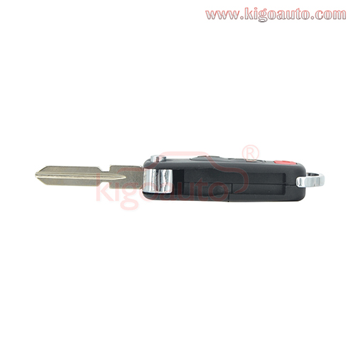 Modified Flip key shell 2 button with panic HU39 blade for Mercedes ...