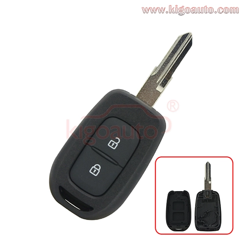 Remote key shell 2 Button VAC102 blade For Renault Lodgy Dokker Sandero ...
