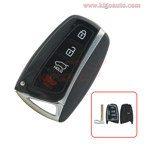 P/N 95440-4Z200 Smart Key case 4 button for Hyundai Santa Fe 2015-2018 ...