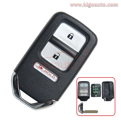 FCC ID KR5V1X Smart key 2 button with panic 313.8Mhz 47chip for Honda ...