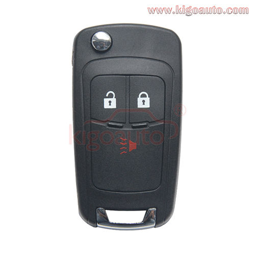 FCC A2GM3AFUS03 Flip key shell 3 button for 2015 2016 Chevrolet Spark