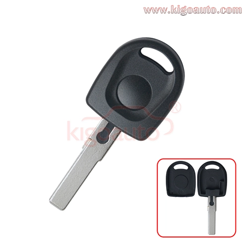 Transponder key shell with ID48 chip HU66 round head for VW