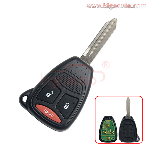KOBDT04A Remote head key large big button 2 button with panic 315Mhz ...