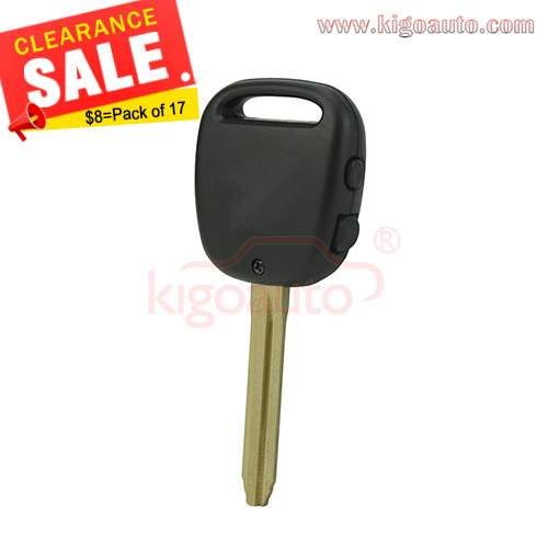 Remote key 2 button on side toy43 blade for Toyota Carina Estima Harrier