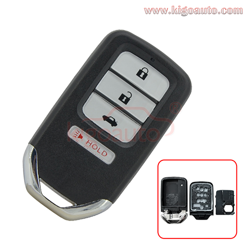 Smart key case shell 3 button with panic ACJ932HK1210A for Honda Accord Civic 2013 2014 2015,Honda
