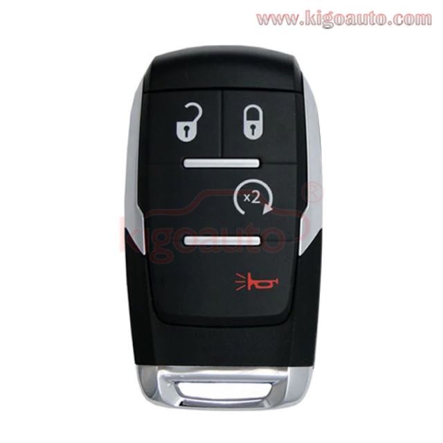 FCC GQ4-76T Smart key 4 button 433Mhz 4A Chip for 2019 2020 2021 Dodge ...