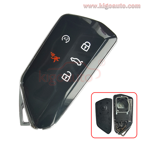 Smart key case 5 button for VW Golf GTI MK8 2020 2021 2022
