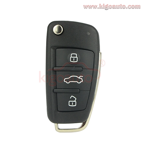 PN 4F0 837 220 AF 433mhz keyless go flip remote key 3 button ...