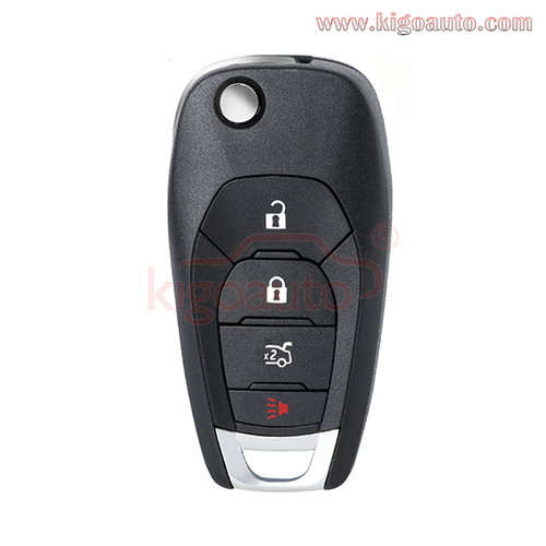 LXP-T004 Flip Remote Key 4 Button 433 Mhz for 2016-2019 Chevrolet Cruze ...