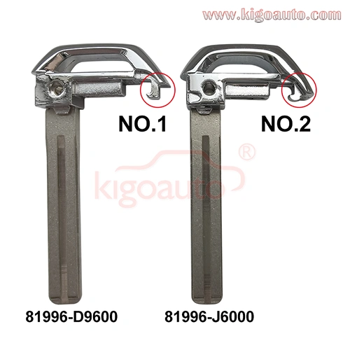 PN 81996-J6000 emergency key Insert Blade 81996-D9600 For 2018-2020 Kia ...