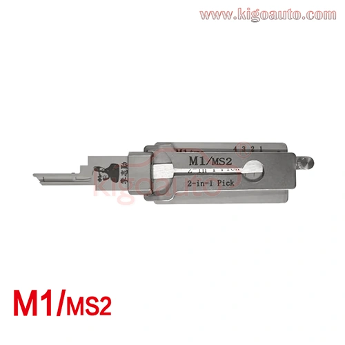 Lishi 2-in-1 Pick and Decoder M1 / MS2 Master Padlocks Residential tool