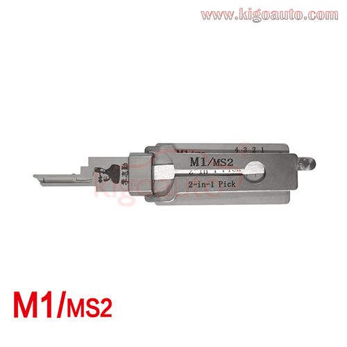 Lishi 2-in-1 Pick and Decoder M1 / MS2 Master Padlocks Residential tool