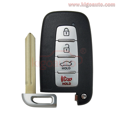 FCC SY5HMFNA04 Smart key shell case 4 button for 2009-2014 Hyundai Kia