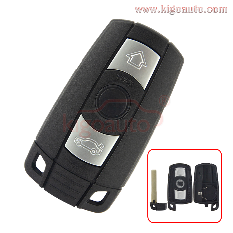 Smart key case 3 button for BMW 1,3,5 SERIES E36 E87 E90 E91 X5 X6 Z4 ...