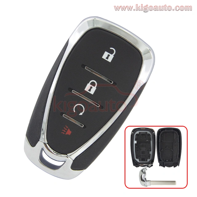 FCC HYQ4EA Smart key case 4 button for 2017 Chevrolet Camaro Impala ...