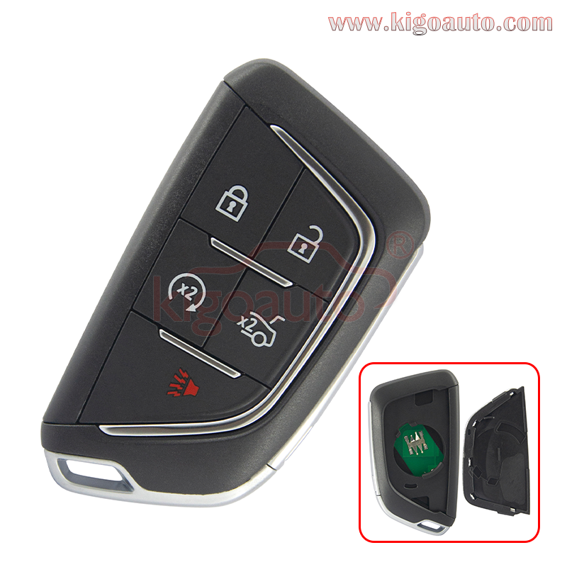 FCC YG0G20TB1 smart key 5 button 433mhz for 2020-2022 Cadillac CT4 CT5 ...
