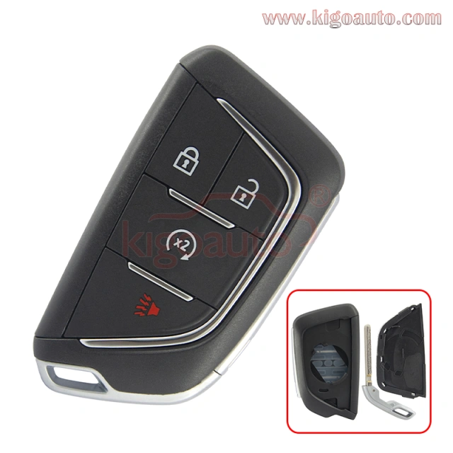 FCC YG0G20TB1 smart key shell 4 button for 2020-2022 Cadillac CT4 CT5