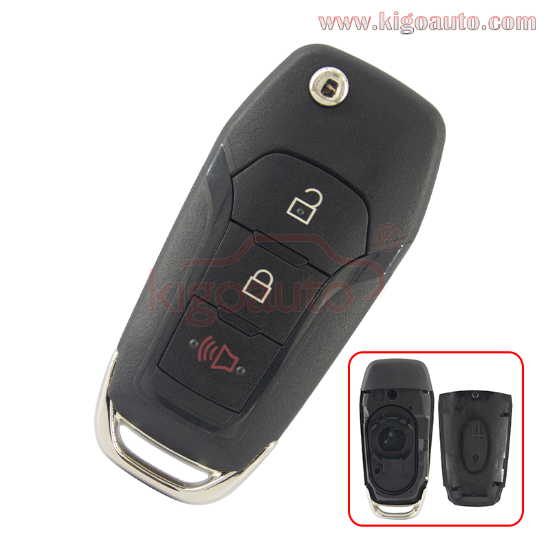 FCC N5F-A08TAA flip key shell 3 button for Ford Explorer Ford F-150 ...