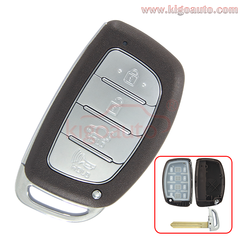 Smart key shell 4 button for Hyundai