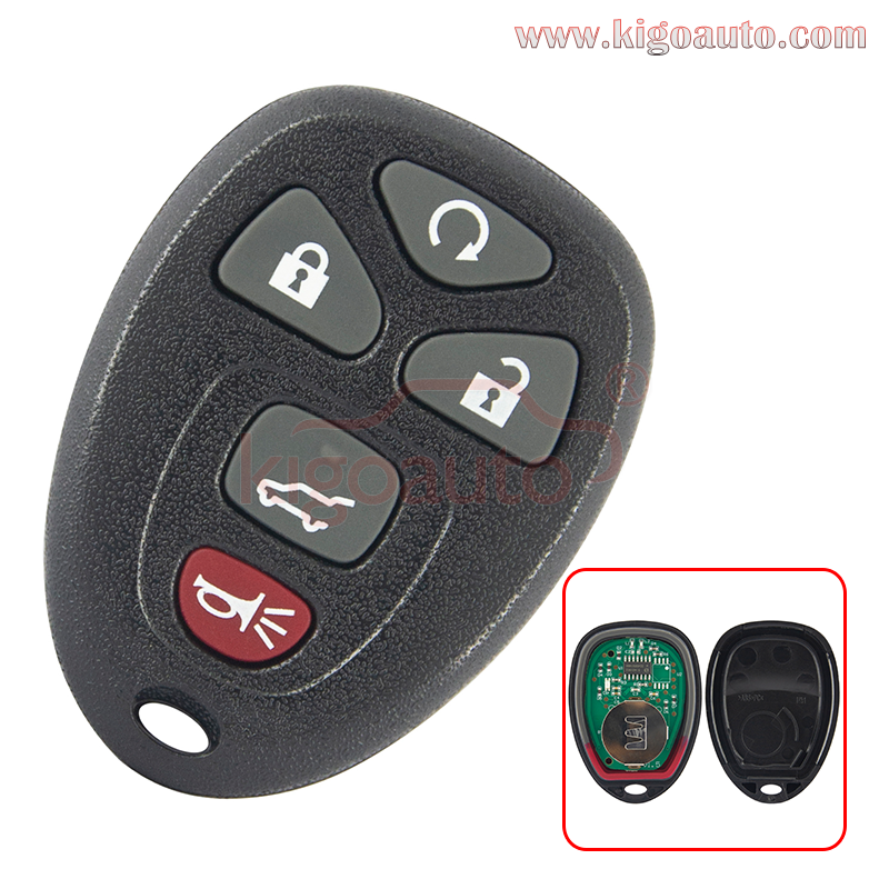 PN 15913415 FCC OUC60270 remote fob 5 button 315Mhz/434mhz for Buick ...