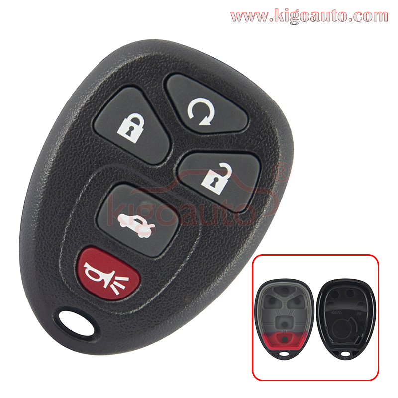 (with battery holder)FCC OUC60270 OUC60221 Remote fob case 5 buton for GM