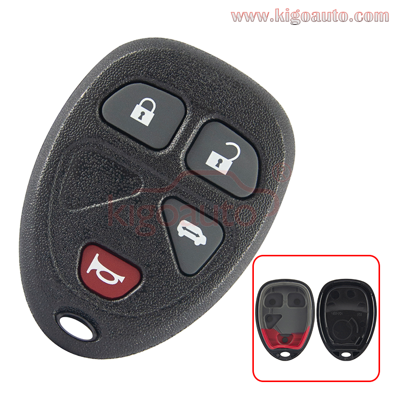 FCC OUC60270 remote fob case for GM 4 button(with battery holder)