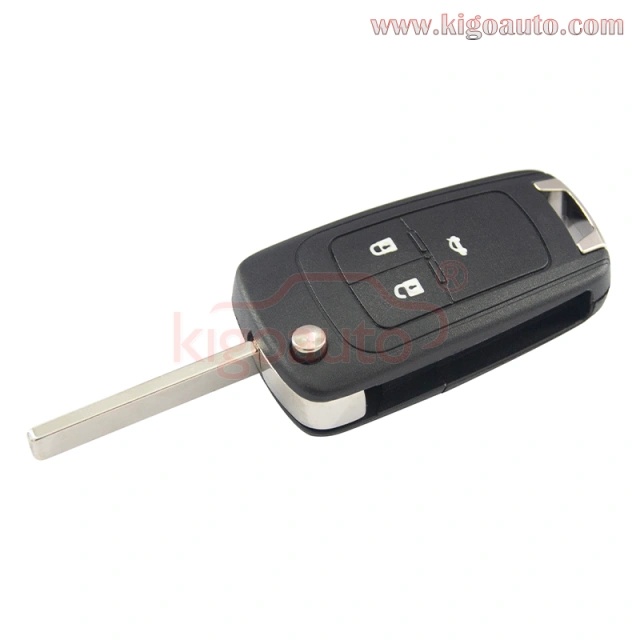 (Round back)Flip key shell 3 button for Chevrolet Cruze Orlando Malibu ...
