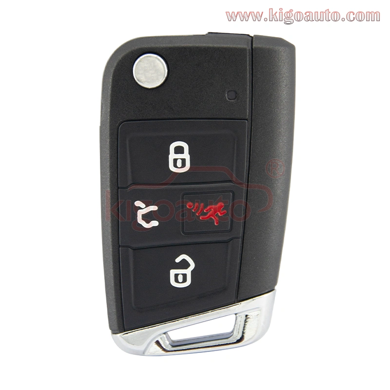 PN 5G0 959 752 BE / FCC NBGFS12P01 Keyless Flip key 4 Button 315MHz MQB ...