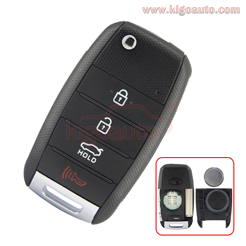 PN: 95430-2T560 Flip remote key 4 button 315Mhz for 2014-2015 Kia ...