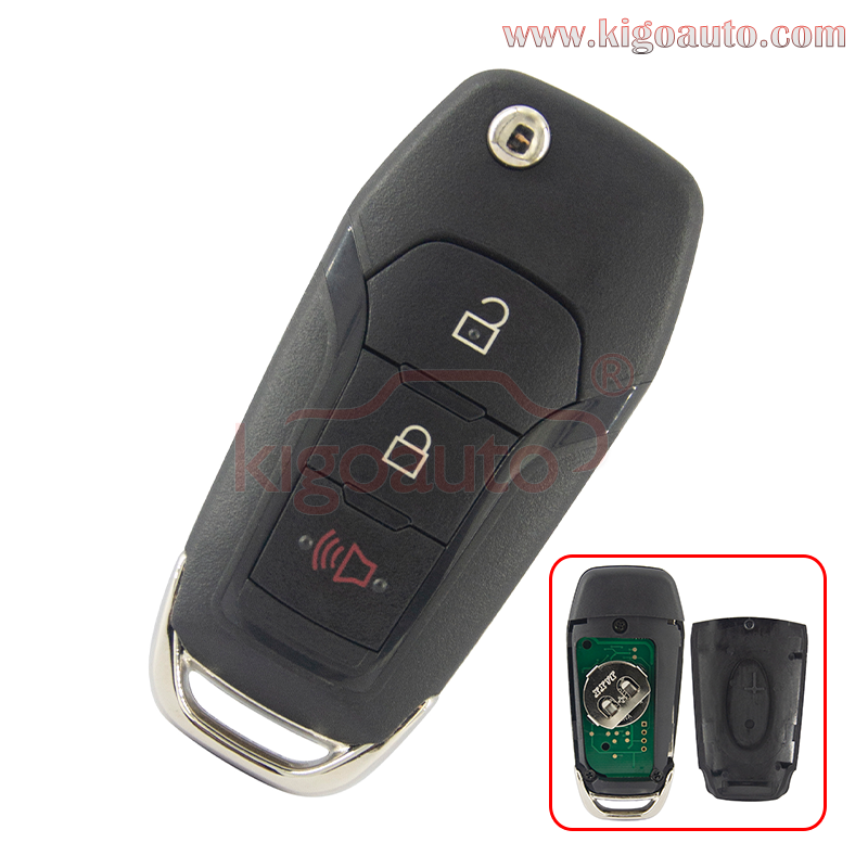 FCC N5F-A08TBLP Flip Remote key 3 button 434Mhz for 2023 Ford F-250 F ...
