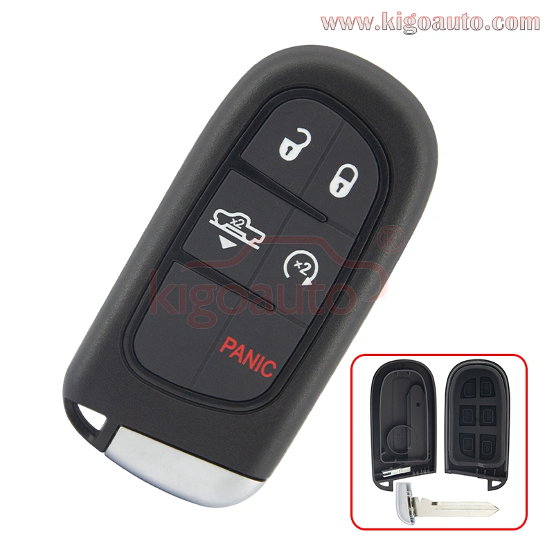 FCC GQ4-54T Smart key case 5 button for Dodge Ram 1500 2500 3500 4500 ...