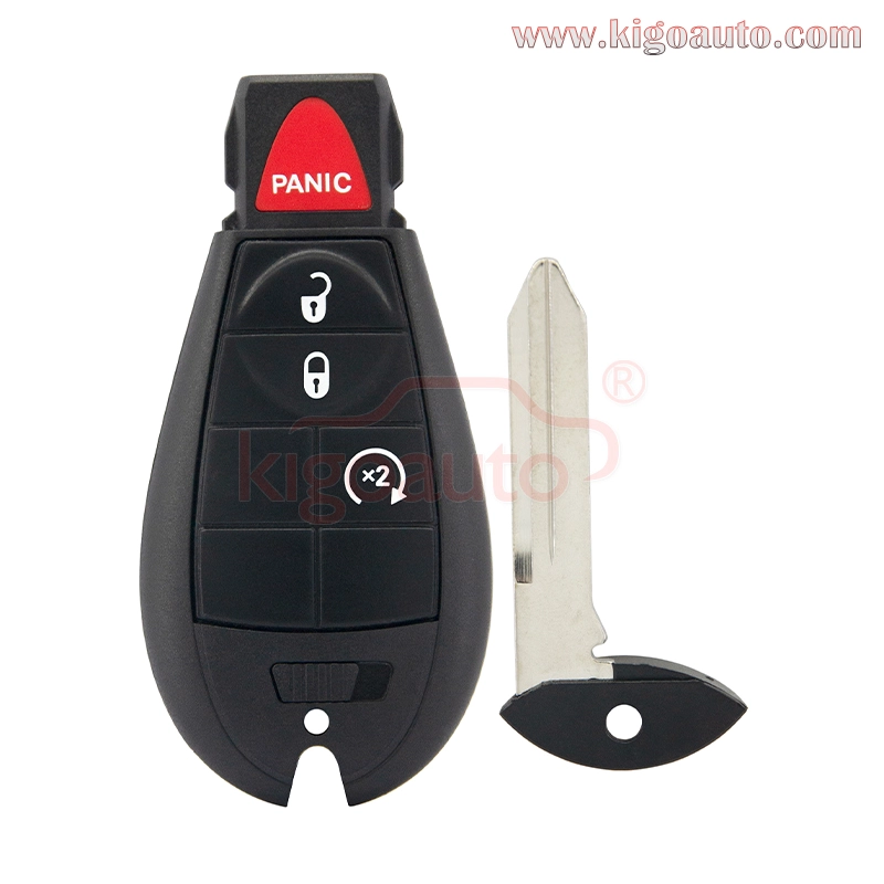 FCC GQ4-53T fobik key remote 4 button 434Mhz ID46-PCF7961 chip/4A chip for 2014-2018 DODGE RAM ...