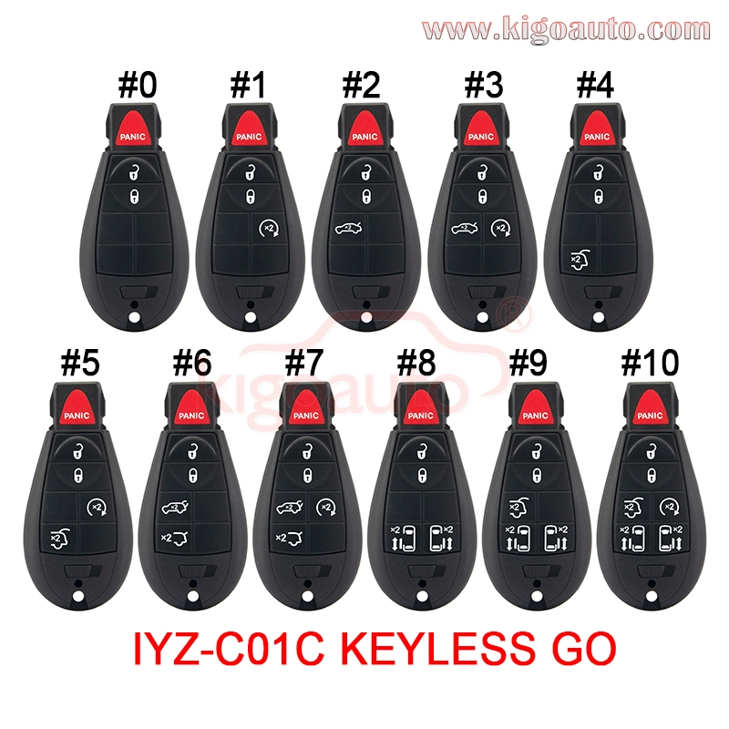 FCC IYZ-C01C fobik key keyless go remote 434Mhz ID46-PCF7953 chip for ...