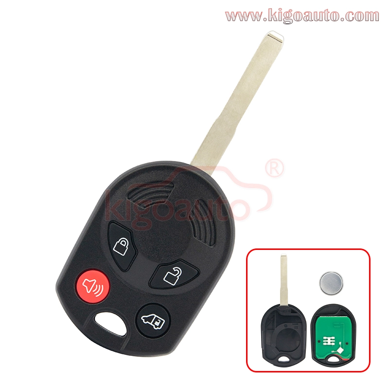 FCC OUCD6000022 Remote head key 4 button 315Mhz 4D63 chip HU101 blade ...