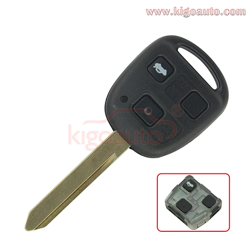 Valeo 736716-A Remote key 3 button 433mhz TOY47 blade 4D70 / 4C chip ...