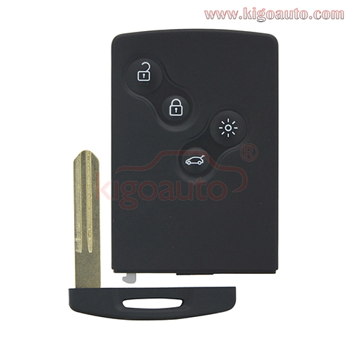 P/N 285970037R Smart Card Key Shell Case 4 button for Renault Koleos