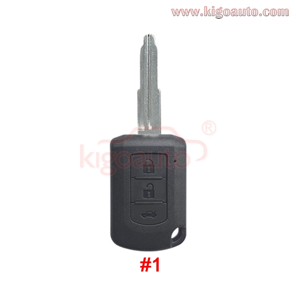 Remote key shell 3 button MIT8 blade for Mitsubishi Lancer Outlander ...