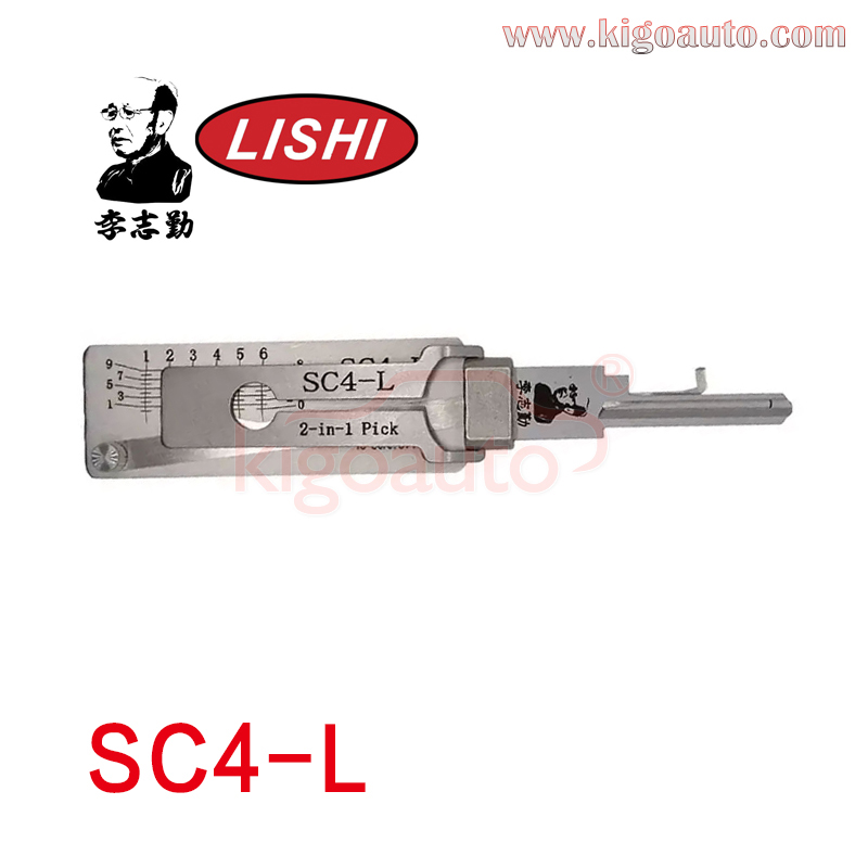 Original Lishi Schlage SC4-L 2-in-1 Residential Pick Decoder