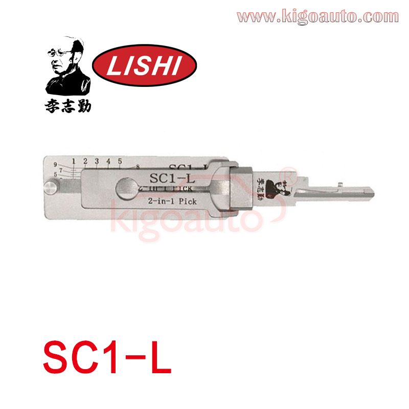 Original Lishi Schlage SC1-L 2-in-1 Residential Pick Decoder