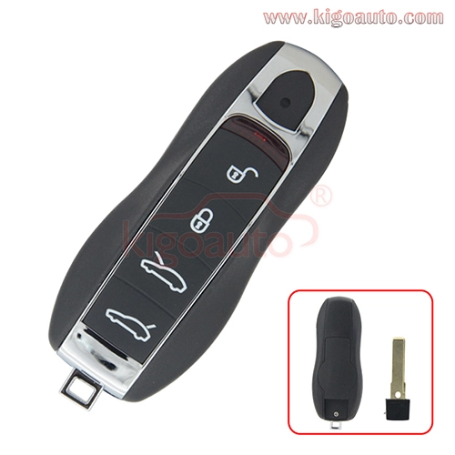 Smart key shell 4 button for Porsche 911 Boxter Cayenne Macan Panamera ...