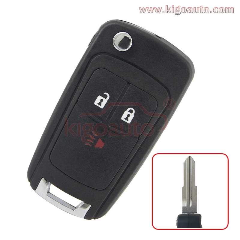 FCC A2GM3AFUS03 Flip key shell 3 button for 2015 2016 Chevrolet Spark
