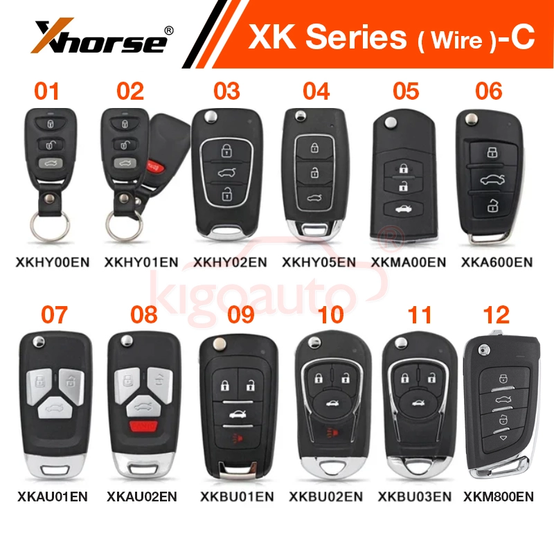 XK Series Xhorse VVDI Universal Remote Wired Remote Key-C,Xhorse VVDI ...