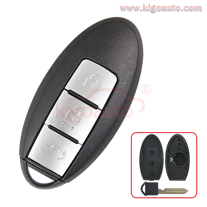Smart key case 3 button for Nissan Altima Maxima Murano Versa Teana ...