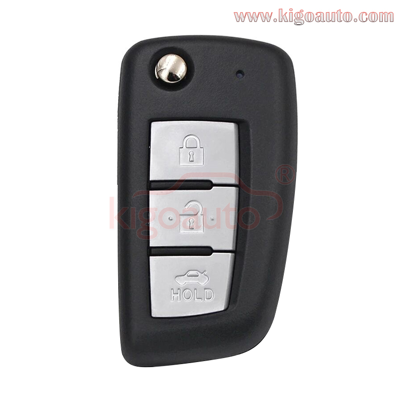 FCC CWTWB1G767 flip remote key shell 3 button for 2015-2020 Nissan ...
